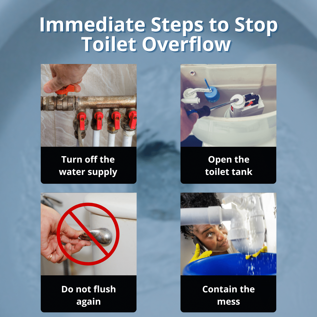 Toilet Overflowing and Won’t Stop? 4 Simple Fixes - Gatewood Superior ...